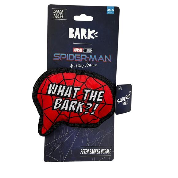 Bark | Dog | Bark Box Peter Parker Comic Bubble Dog Toy Marvel ...